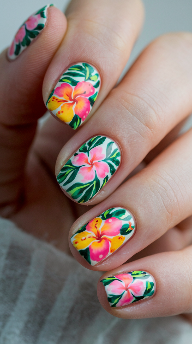 35 Gorgeous Floral Nail Art Designs for a Fresh and Inspiring Manicure ...