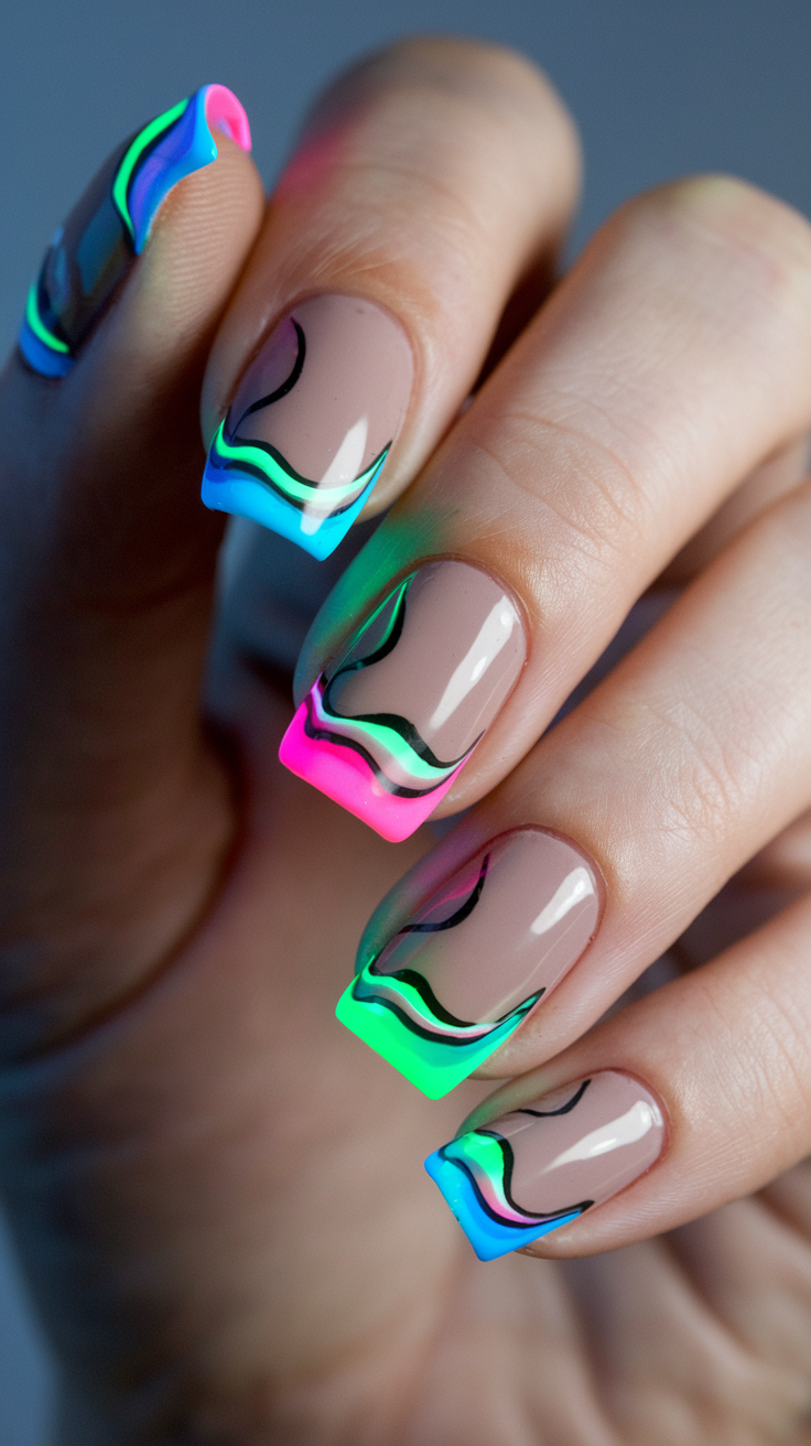 Top 35 Neon Nail Designs to Try in 2024 - nailosphere.com