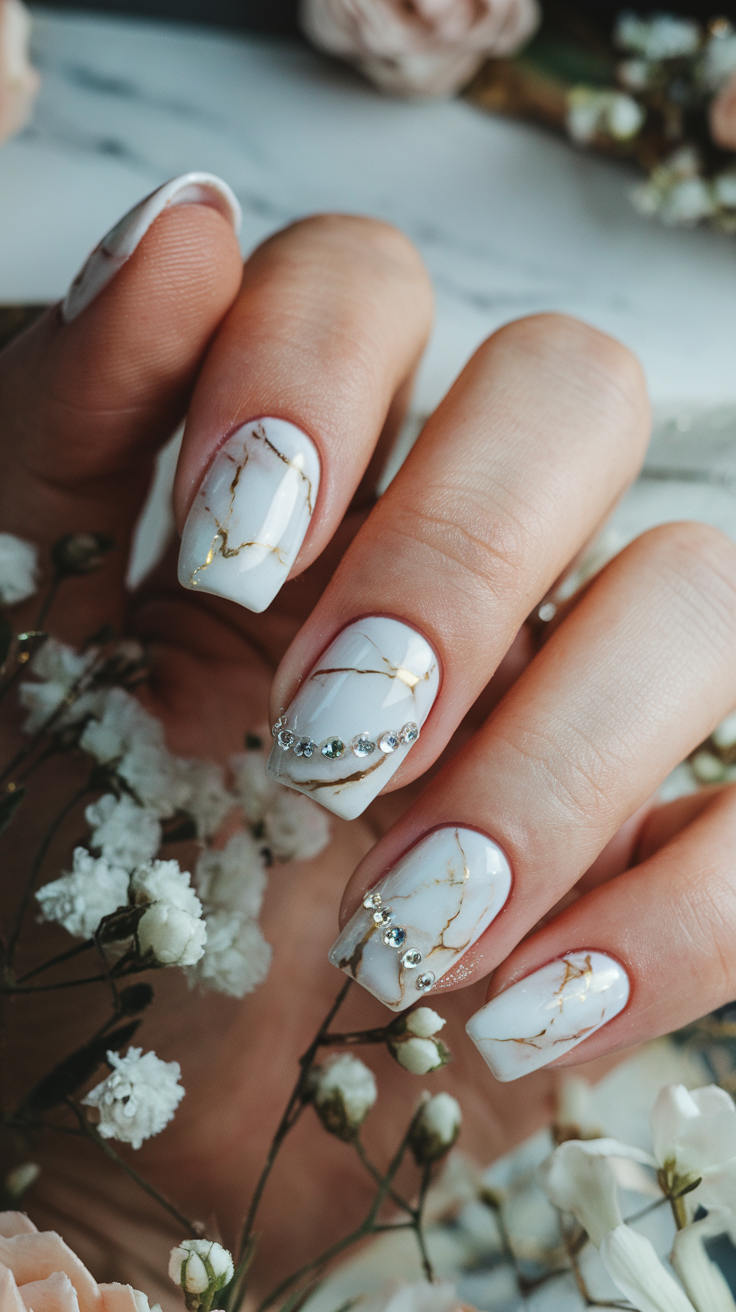 35 Stunning Wedding Nail Designs to Complete Your Bridal Look: From ...