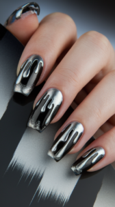 35 Stunning Silver Nail Art Designs to Elevate Your Style in 2025 ...