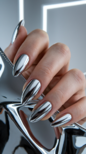 35 Stunning Silver Nail Art Designs to Elevate Your Style in 2025 ...