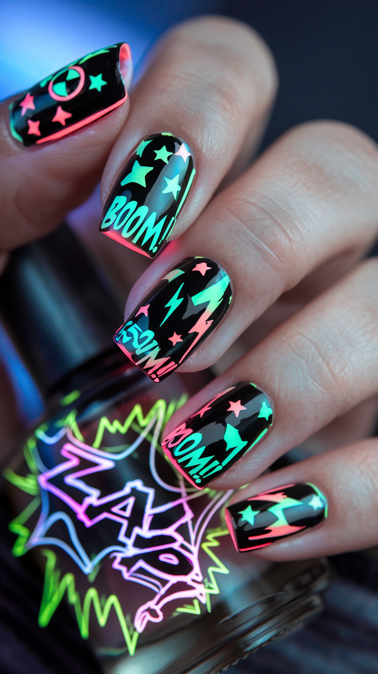 The Ultimate Guide To Comic Book Nail Art Designs: Creative Ideas For ...