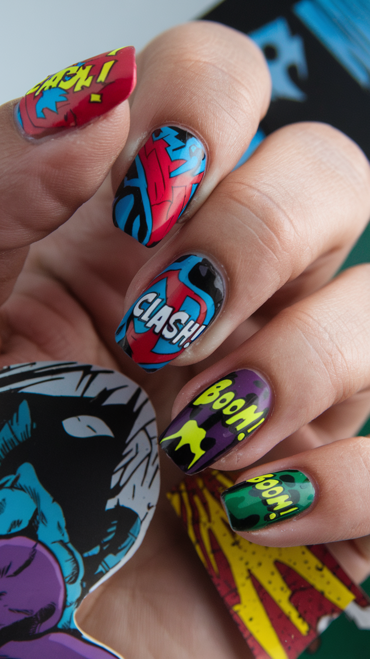 The Ultimate Guide To Comic Book Nail Art Designs: Creative Ideas For ...