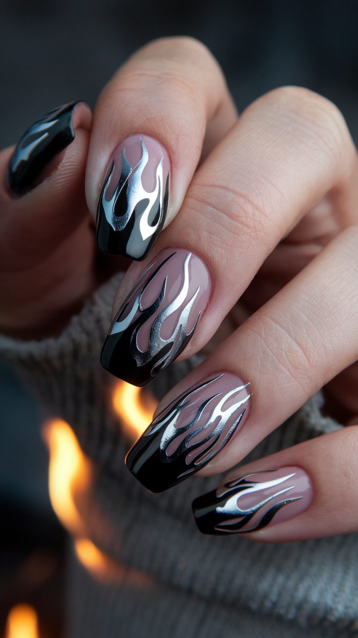 35 Stunning Silver Nail Art Designs to Elevate Your Style in 2025 ...