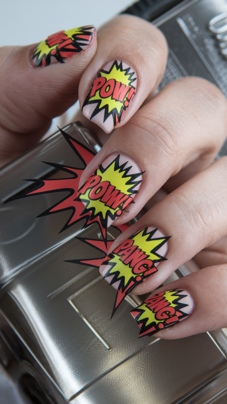 The Ultimate Guide To Comic Book Nail Art Designs: Creative Ideas For ...