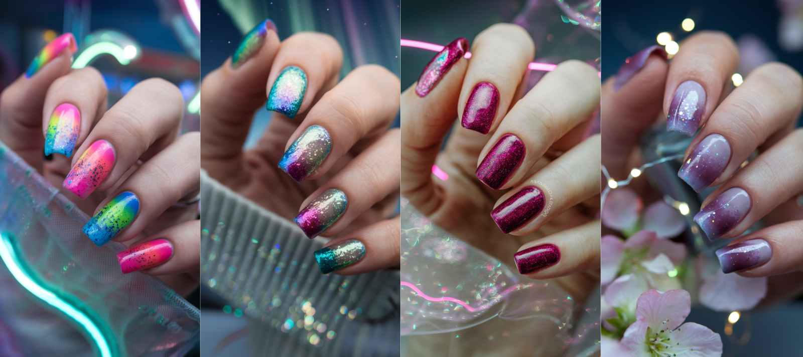 35 Glitter Bomb Nail Designs For February - nailosphere.com