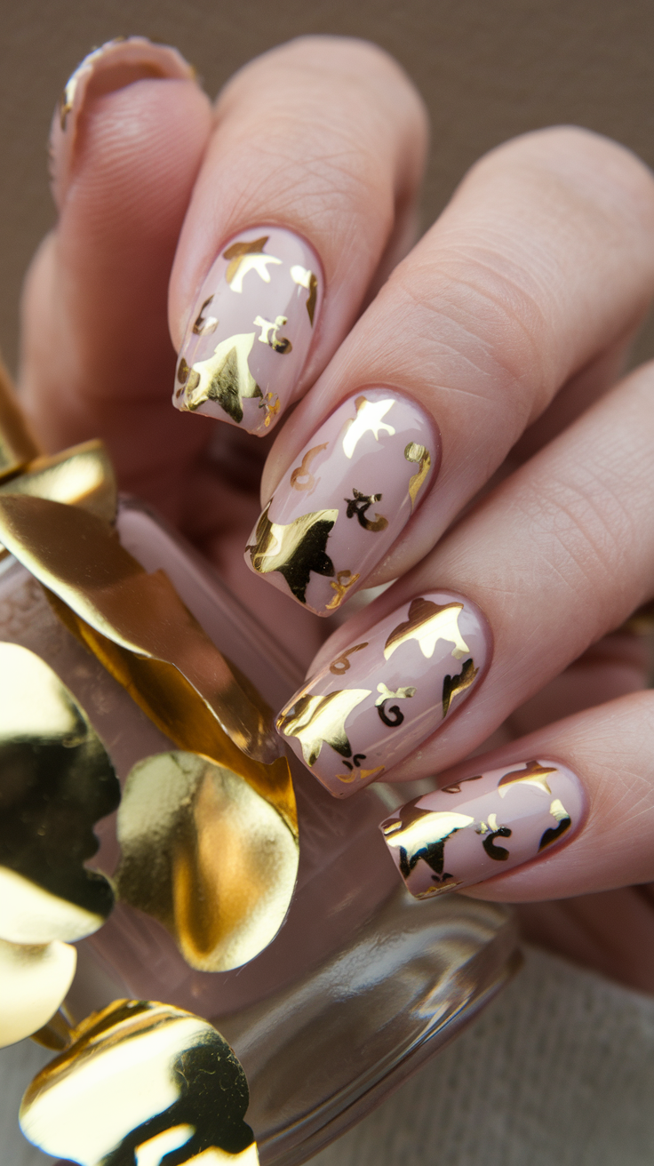 35 Eye-Catching Gold Nail Designs for March 2025 - nailosphere.com